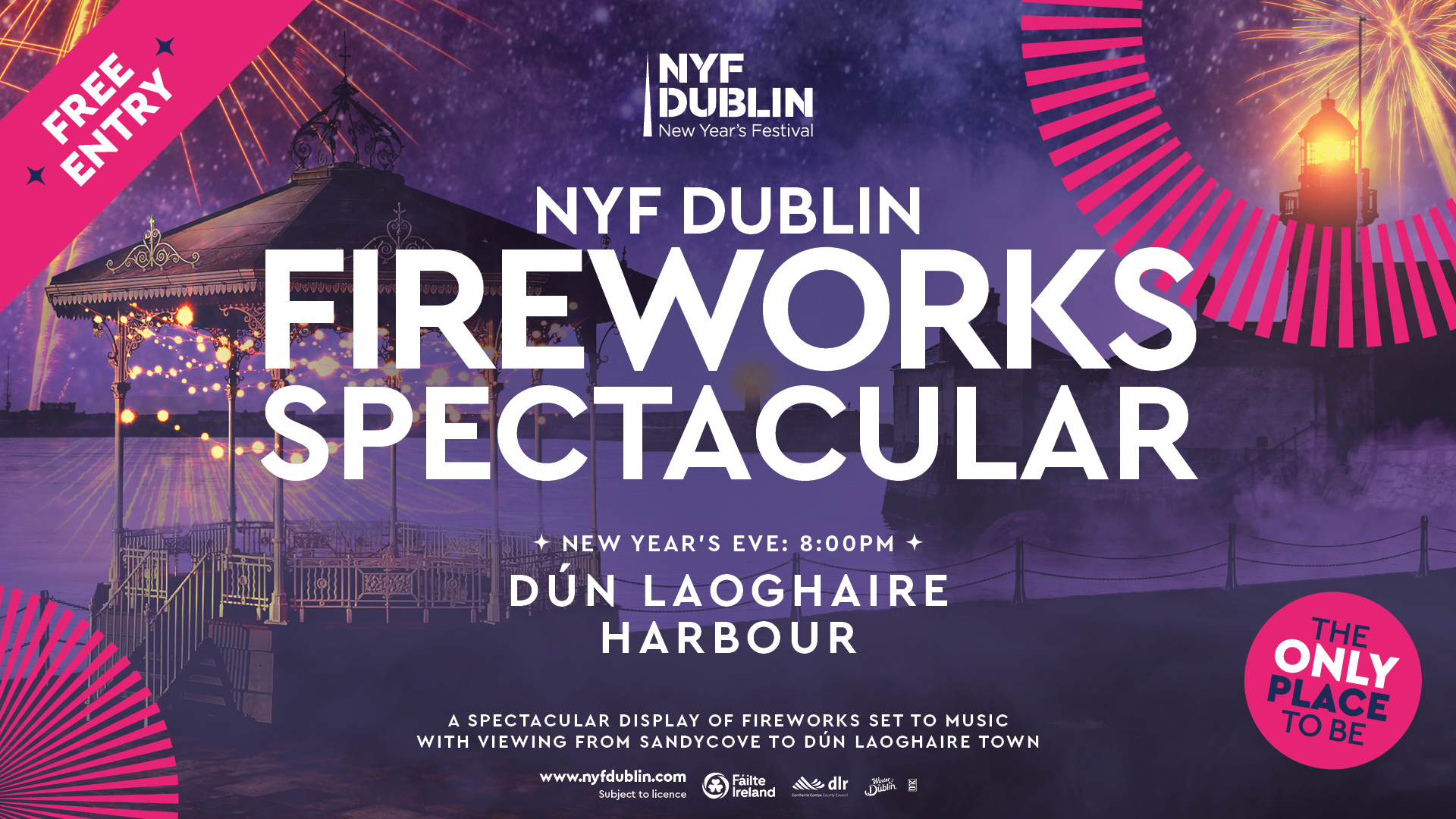 NYF Dublin Fireworks Spectacular - Dun Laoghaire Harbour