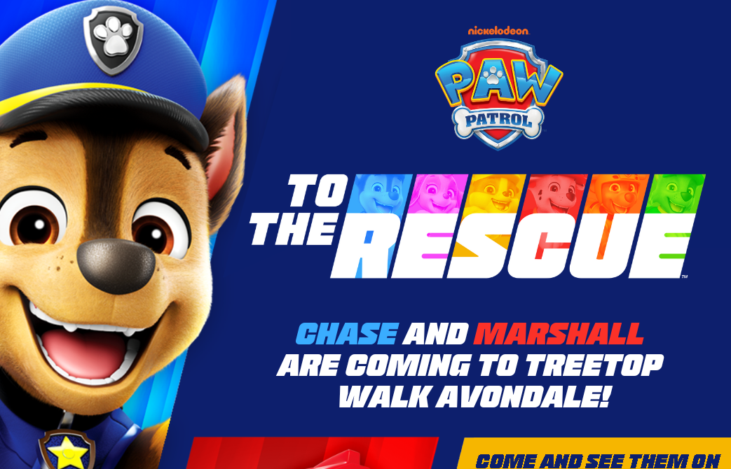 Visit Chase and Marshall from Paw Patrol at Beyond the Trees Avondale ...