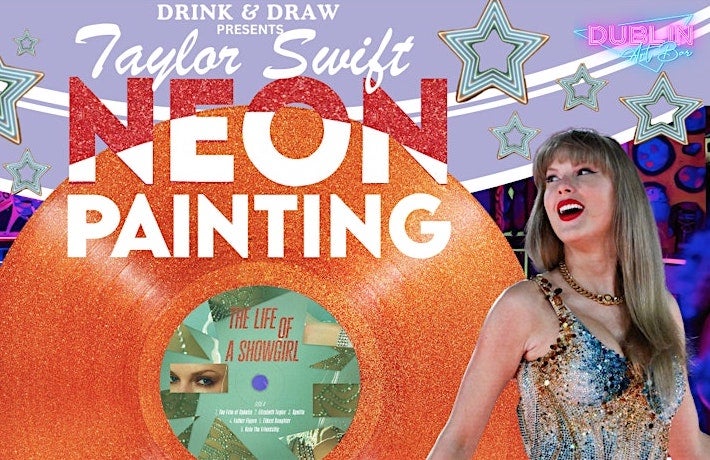 Neon Painting: Taylor Swift
