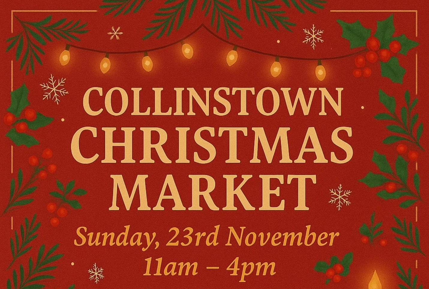 Visit Collinstown Christmas Market with Discover Ireland