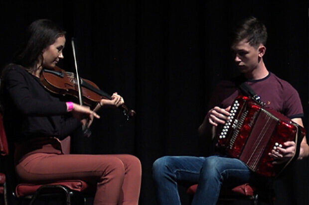 Visit Trad@Lunch: Aaron and Ava Glancy with Discover Ireland