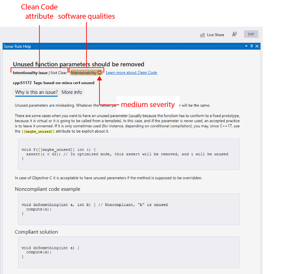 Rules - SonarQube for Visual Studio Documentation