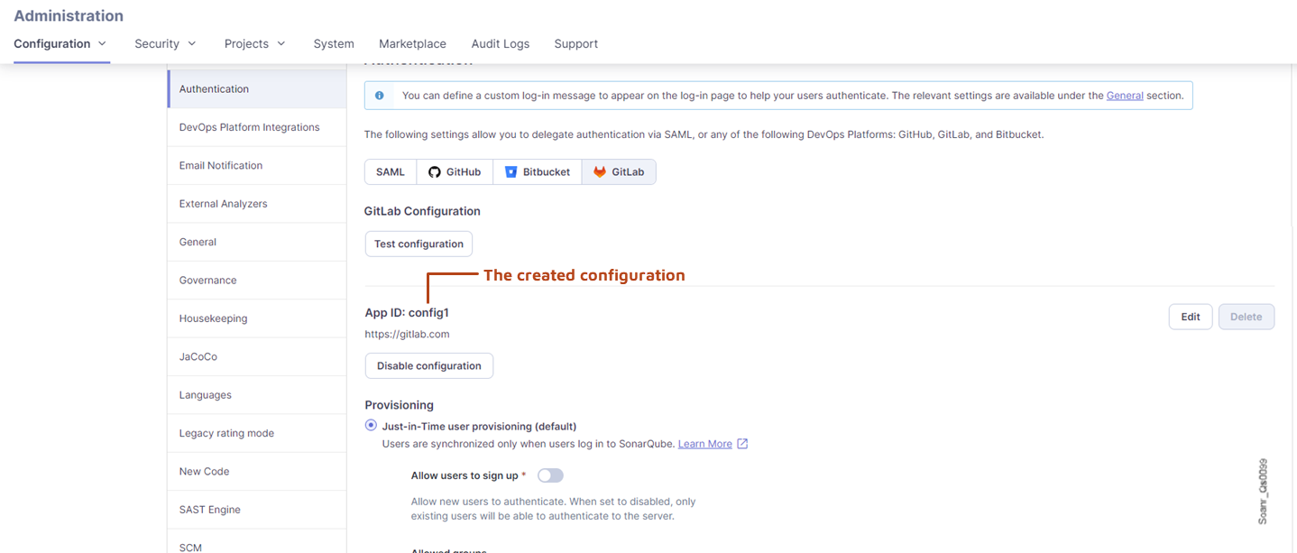Setting Up Gitlab Authentication Sonarqube Server Documentation