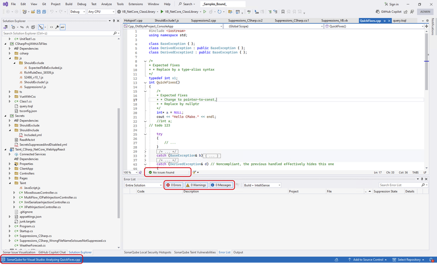Scan my project - SonarQube for Visual Studio Documentation Scan my project - SonarQube for Visual Studio Documentation