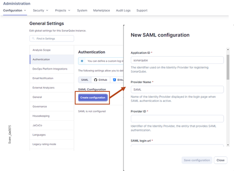 Configuring SAML with Entra ID | SonarQube Community Build Documentation