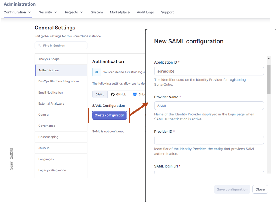 Configuring SAML with Entra ID | SonarQube Community Build Documentation