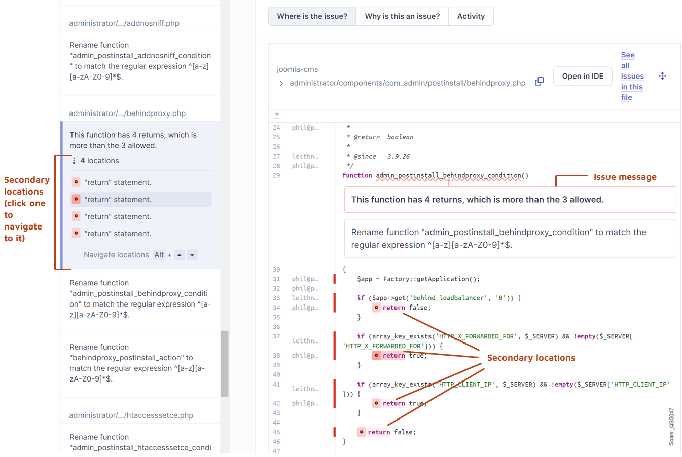 Reviewing Issues Sonarqube Community Build Documentation
