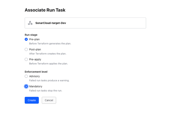 Run tasks & Terraform Cloud | SonarQube Cloud Documentation