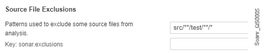 Excluding files based on path-matching patterns | SonarQube Community Build Documentation