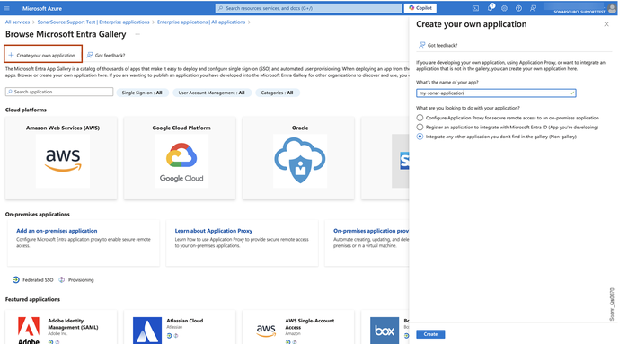 Registering SonarQube Server in Microsoft Entra ID | Documentation