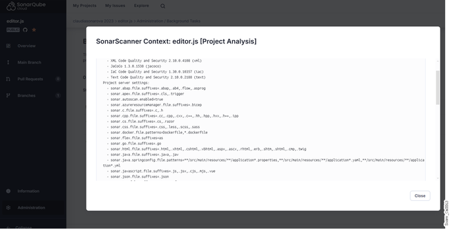 Verifying your project's analysis scope | SonarQube Cloud Documentation