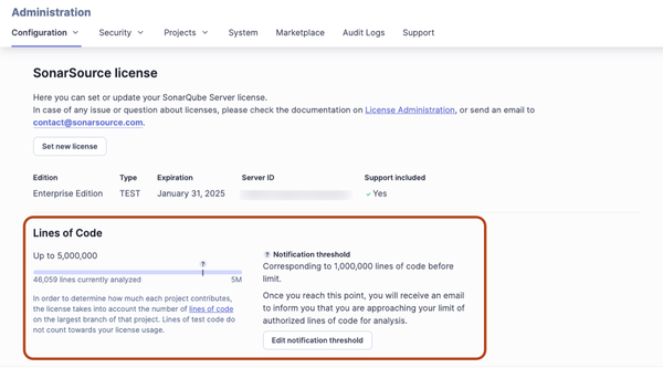 SonarQube Server Lines of Code | Documentation