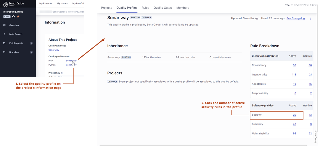 Project security reports | SonarQube Cloud Documentation