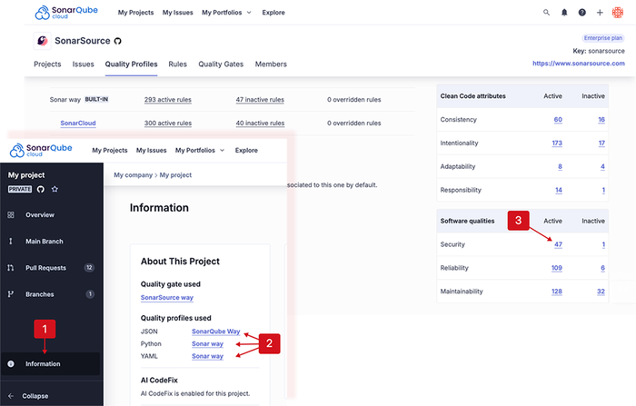 Viewing a project security report | SonarQube Cloud Documentation
