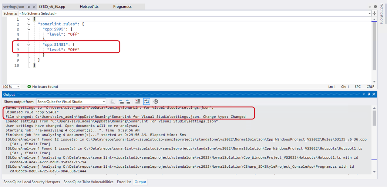 Rules - SonarQube for Visual Studio Documentation