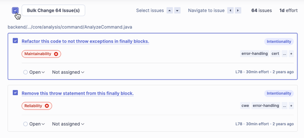Editing issues | SonarQube Community Build Documentation