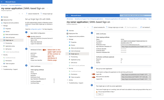 Configuring SAML with Entra ID | SonarQube Community Build Documentation