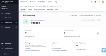 Pull request analysis | SonarQube Cloud Documentation