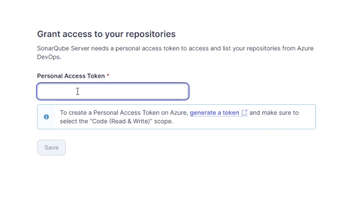 Importing Azure DevOps repositories | SonarQube Server Documentation