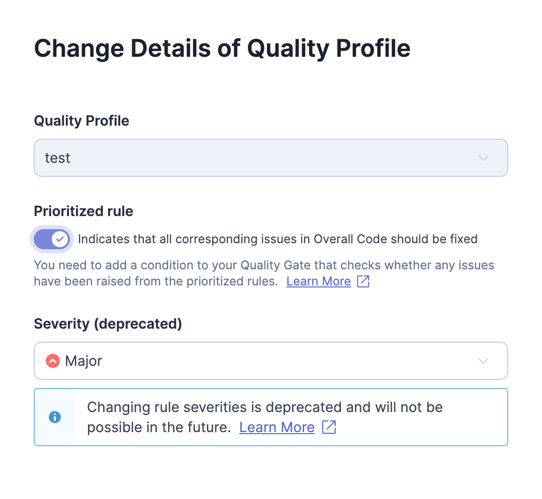 Quality profiles | SonarQube Server Documentation