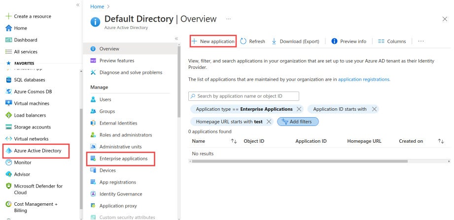 How to setup Azure AD