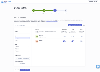 Managing portfolios | SonarQube Cloud Documentation