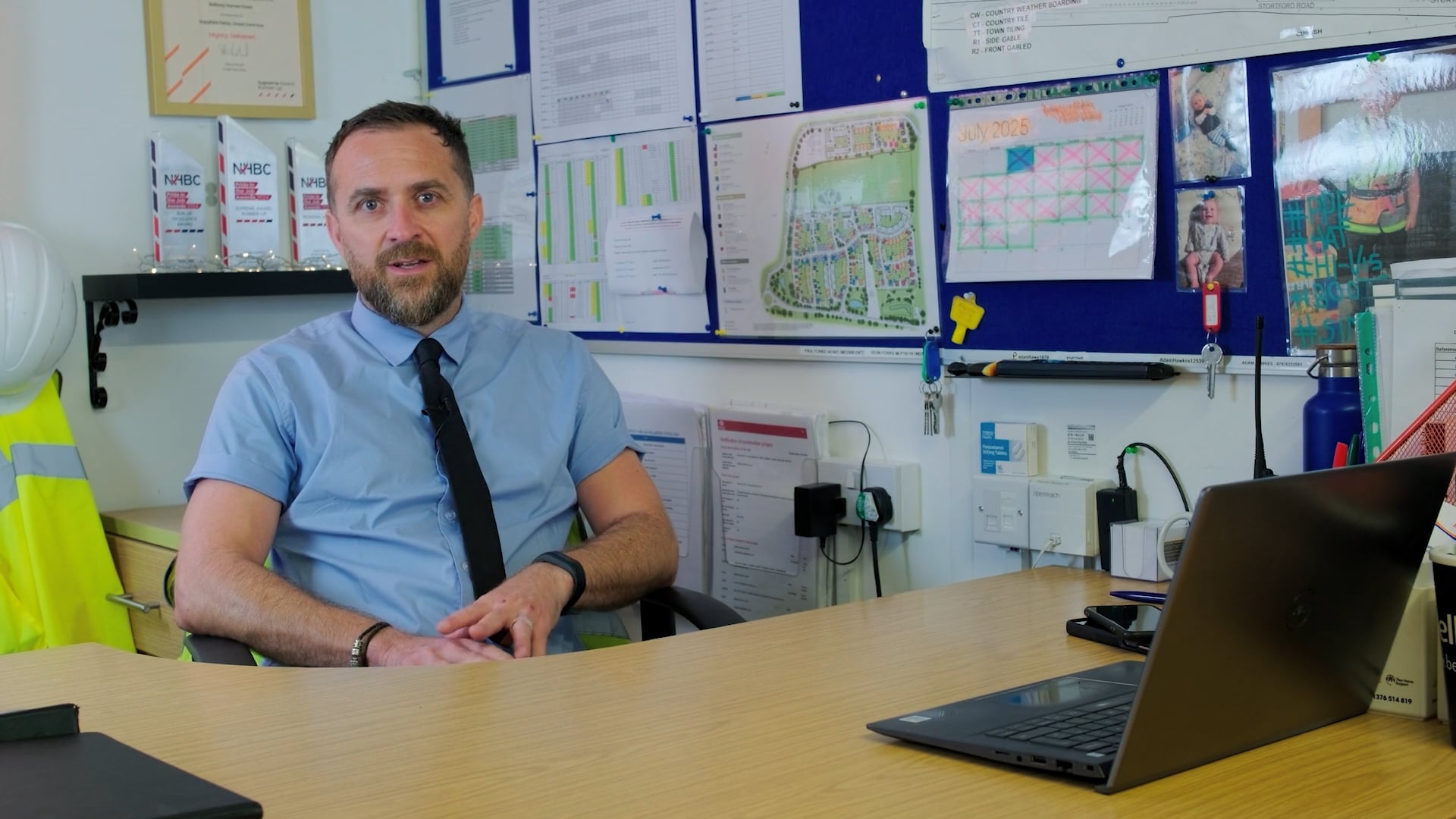 Adam Hawkes, Pride in the Job 2025 Quality Award winner - NHBC