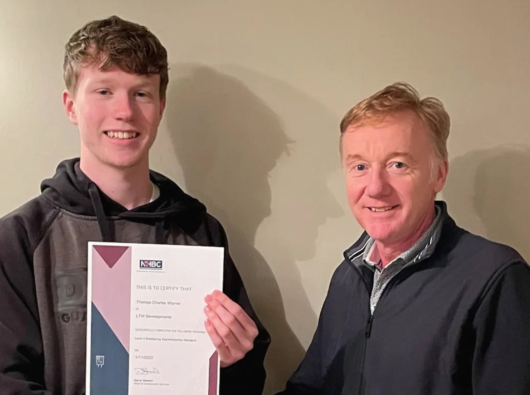 Tom Warner, LTW Developments Ltd: NHBC's Apprenticeship scheme - NHBC