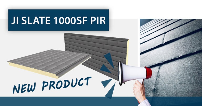 Ontdek ons nieuwe geïsoleerde paneel, JI Slate 1000VB PIR voor dak- en ...