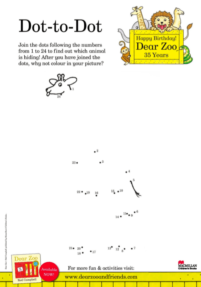 Printable Dear Zoo Activities - Printable Word Searches