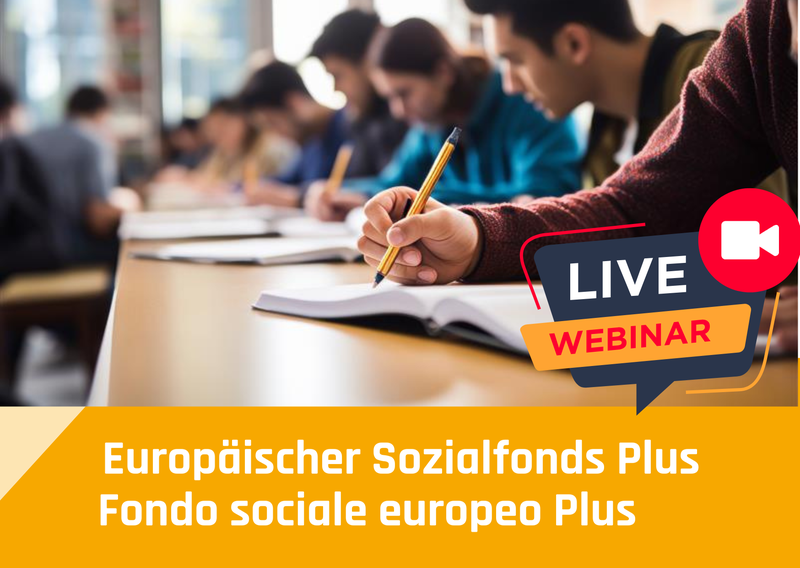 Webinar Vorstellung Vorstellung des ESF+ Aufrufs – Priorität 2 Bildung ...