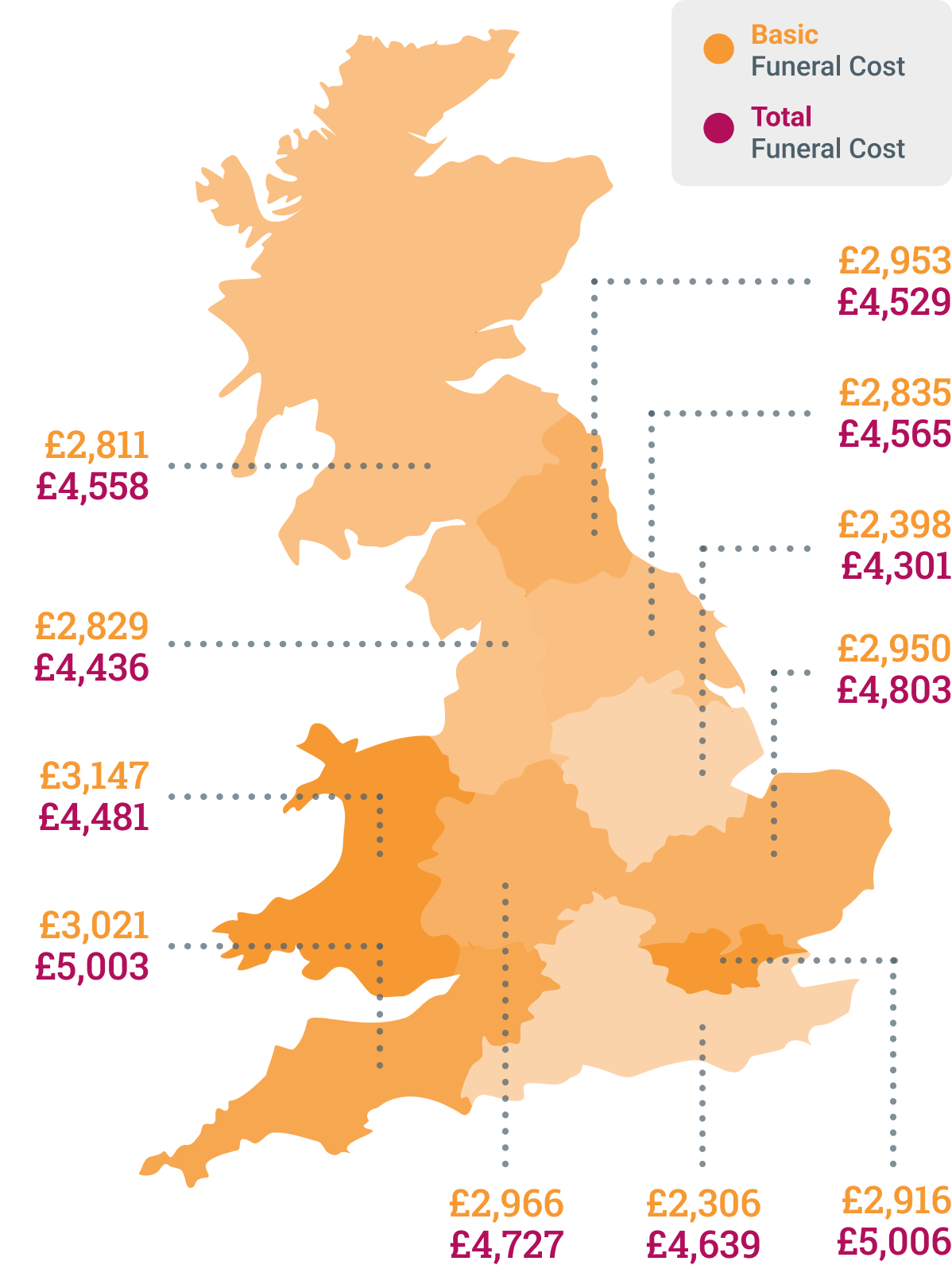 How Your Location Can Affect The Cost Of Your Funeral | British Seniors