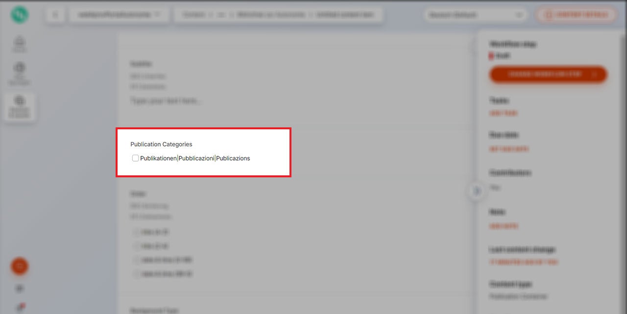 Publication Container e Item