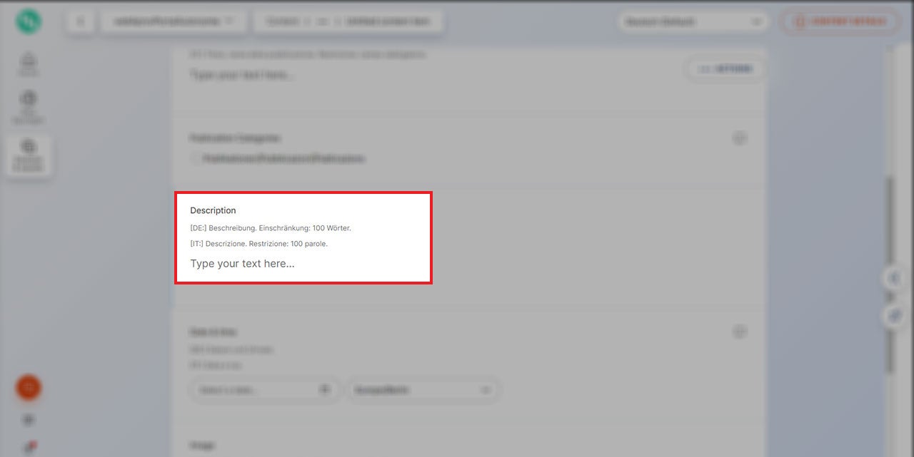 Publication Container e Item