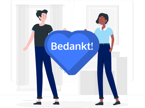 Bedankt voor uw aanmelding
