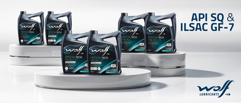 All set for the new API SQ and ILSAC GF-7 standards with Wolf Lubricants